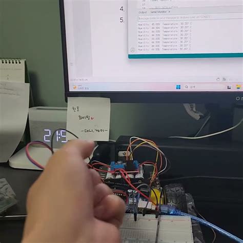 아두이노 Uno Dht 온습도 센서 Youtube