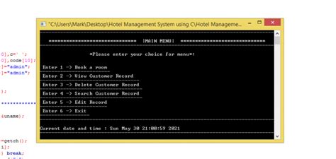 Hotel Management System Using C With Source Code Sourcecodester