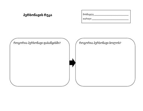 პერსონაჟის რუკა Pdf