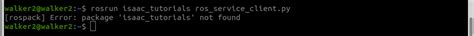 Could Not Find Ros Package Isaactutorials Isaac Sim Nvidia