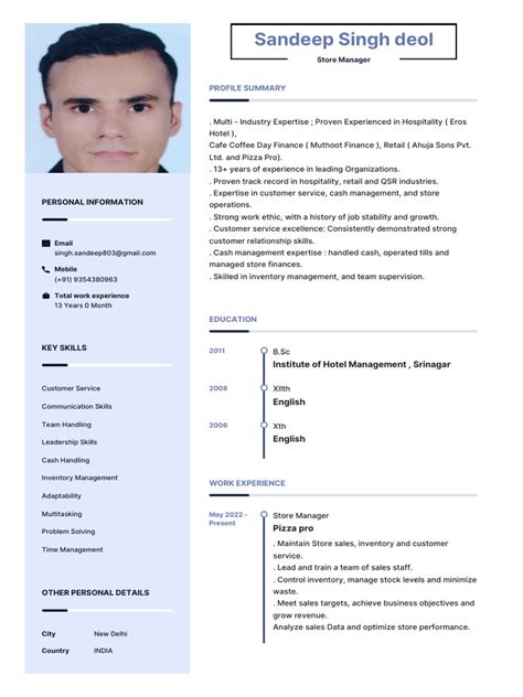 resume sandeep 1 pdf inventory economies