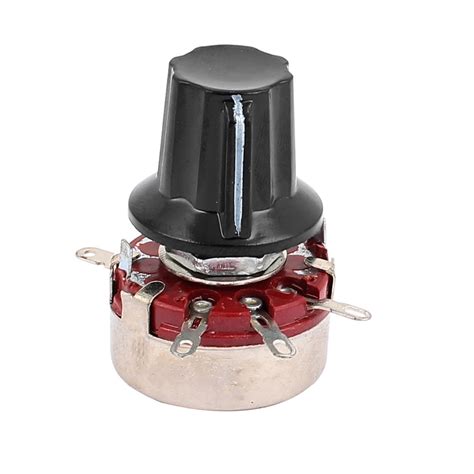 5pcs Wth118 2w 1a Potentiometer 22k Ohm 2k2 Wth118 2w Round Shaft Carbon Rotary Taper