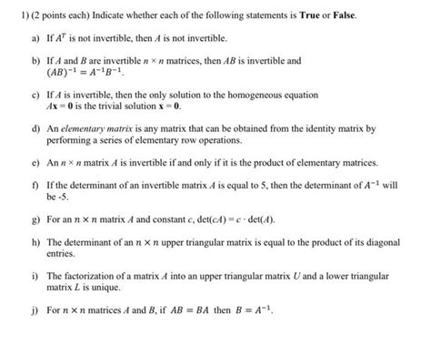 solved 1 2 points each indicate whether each of the