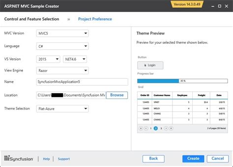Sample Creator Aspnet Mvc Essential Js 1 Syncfusion