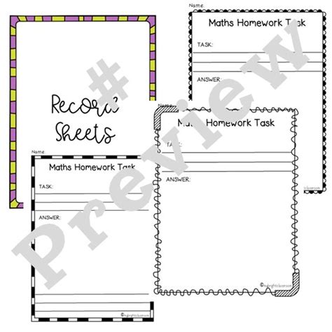 Maths Homework Tasks Made By Teachers