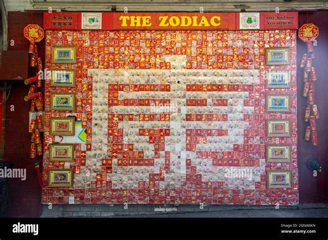 The Zodiac Mural In Jack Kerouac Alley In Chinatown In San Francisco