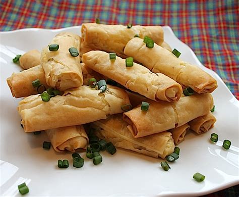 Food Lust People Love Little Filo Cheese Rolls