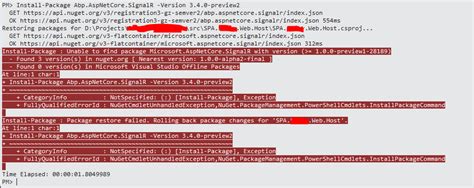 error during installing abp aspnetcore signalr from nuget · issue 2991