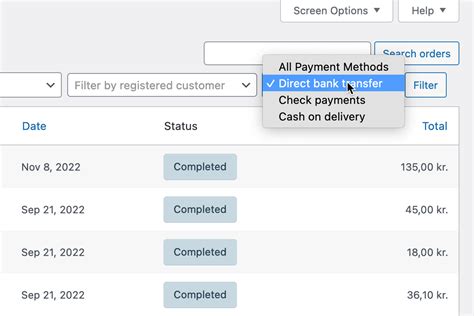 Filter Woocommerce Orders By Payment Method Wp4devs