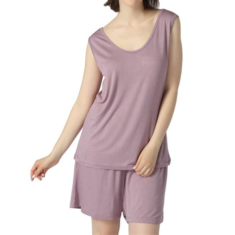 Defitshape Womens Plus Size 2 Piece Pajama Set Cotton Lounge