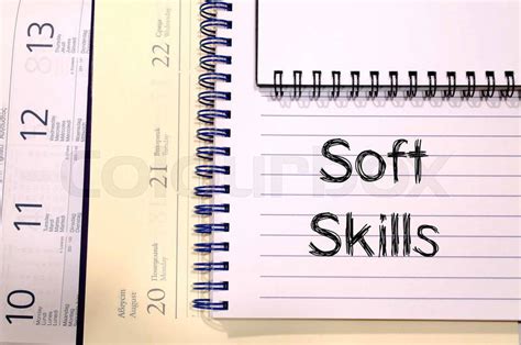 Soft Skills Text Concept Write On Notebook Colourbox
