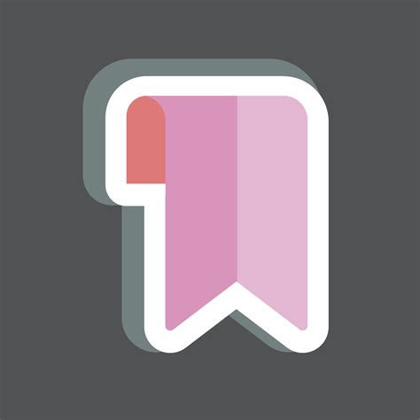 Sticker Bookmark Suitable For Web Interface Symbol Simple Design Editable Design Template