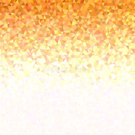 Geometric Gradient Triangle Pattern Background In Orange Tones Stock Vector Illustration Of