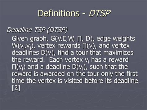 Ppt Approximation Algorithms For Deadline Tsp And Vehicle Routing With