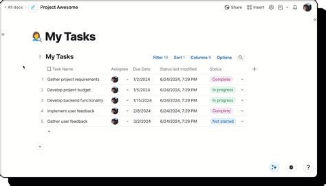 Overview Tables Coda Help Center