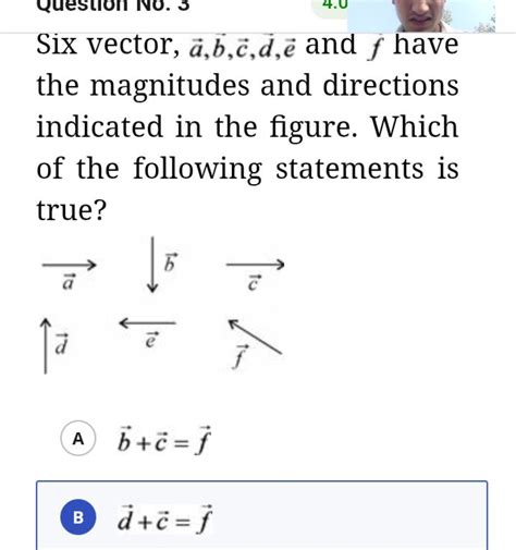 Six Vector A B C D E And F Have The Magnitudes And Directions Indicated