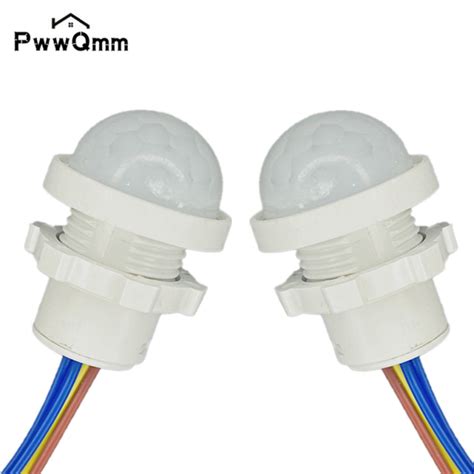 Pwwqmm Ac 220v 110v Pir Sensor Detector Smart Switch Led Pir Infrared Motion Sensor Detection