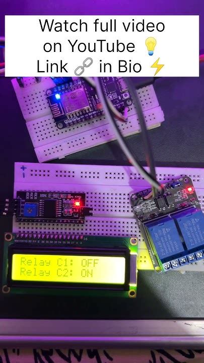 realy module with esp8266 💡 cosmelectronics esp8266projects esp8266