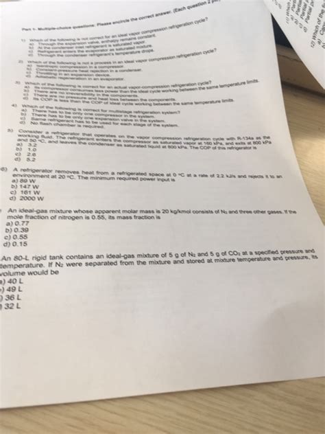 solved part 1 multiple choice questions please encircle