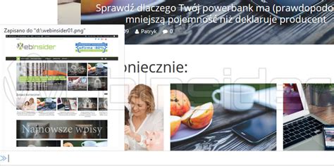 Zapis Strony Do Pliku Graficznego Dzięki Przeglądarce Mozilla