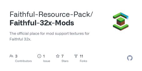 Github Faithful Resource Packfaithful 32x Mods The Official Place