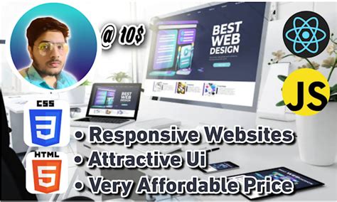 Create Amazing Responsive Website In React Html Css By Codenurture Fiverr