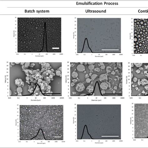 Formulations Of The Emulsions Produced Using Membrane Emulsification Download Scientific