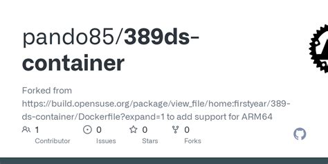 Github Pando85 389ds Container Forked From Package View File Home