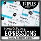 Simplifying Expressions Distribute And Combine Like Terms Triples Activity