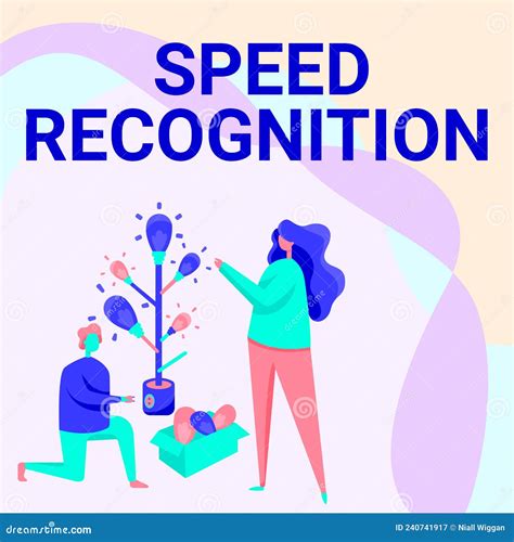 Text Sign Showing Speed Recognition Business Idea Technology Used To Detect And Recognize Over