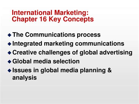 Ppt International Marketing Chapter 16 Key Concepts Powerpoint