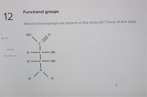 Solved What Functional Groups Are Present On This Molecule