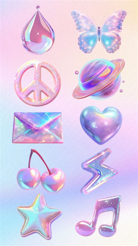 Editable 3d Y2k Hologram Design Premium Editable Design Rawpixel