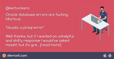Larryellisoncuckedme Oracle Database Errors Are Fucking Hilarious