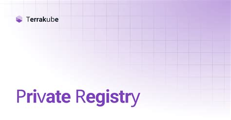 Private Registry Terrakube Private Registry Terrakube