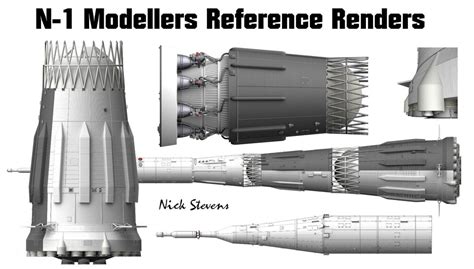 N 1 Soviet Moon Rocket Modellers Image Reference