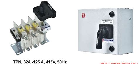 Switch Fuse Disconnector Poonam Electricals