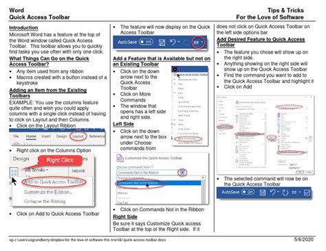 tandt quick access toolbar pdf microsoft word computing