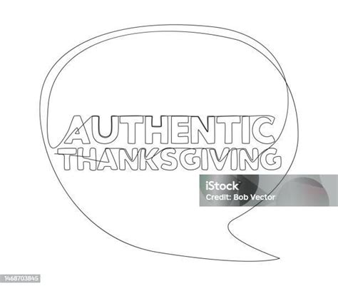 정통 추수 감사절 텍스트가있는 하나의 연속 된 말풍선 얇은 선 그림 벡터 개념입니다 윤곽 그리기 창의적인 아이디어 11월에 대한 스톡 벡터 아트 및 기타 이미지 Istock