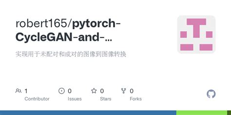Github Robert165pytorch Cyclegan And Pix2pixworkspace