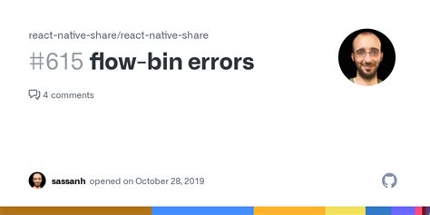 Flow Bin Errors Issue React Native Share React Native Share GitHub