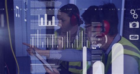 Image Of Data Processing Diverse Male And Female It Engineers With