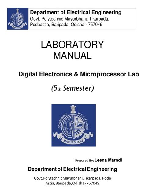 digital microprocessor lab manual 5th sem pdf logic gate digital