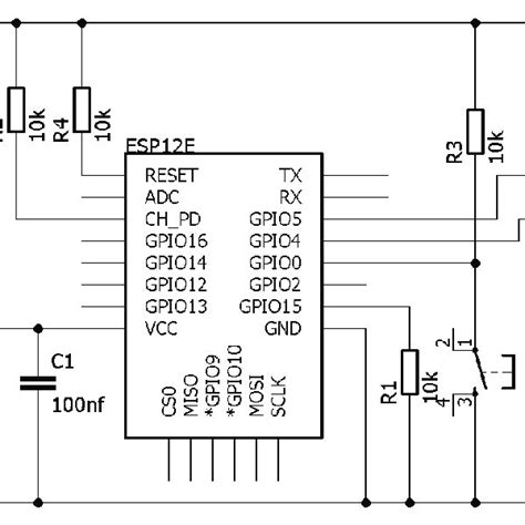Schematic Diagram Of A Wearable Sensor The Esp12e Module Read The Data