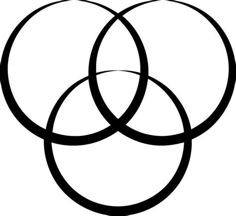 Three Circles With A Black Outline 51403415 Vector Art At Vecteezy