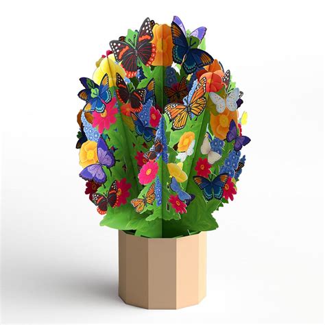 Flutter Of Happiness Card With Mini Bouquet Lovepop