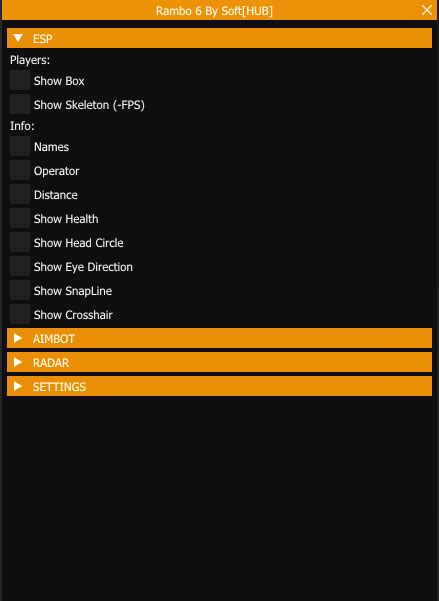 Soft Hub Private Cheat For Rainbow Six Siege Aimbot ESP Radar