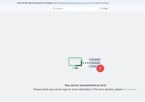 Production Debug Your Server Encountered An Error Help Me Forest Admin Developers Community
