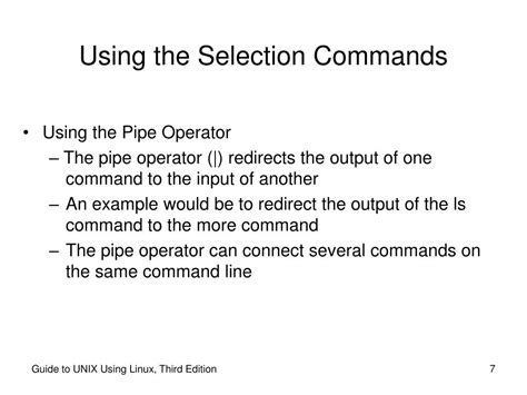 ppt guide to unix using linux third edition powerpoint presentation