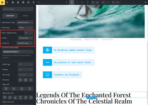 how to show related posts using query loop in bricks builder max addons for bricks